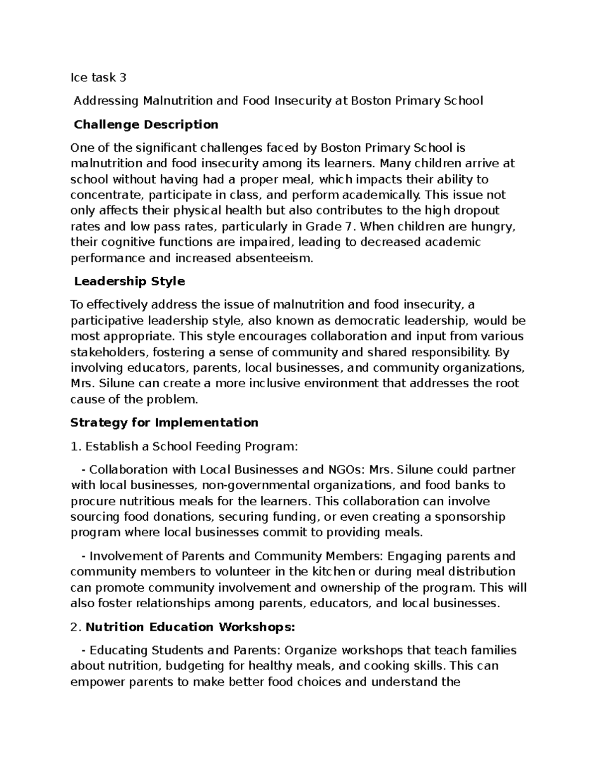 Edma ice task 3 - Ice task. Second semester - Ice task 3 Addressing ...