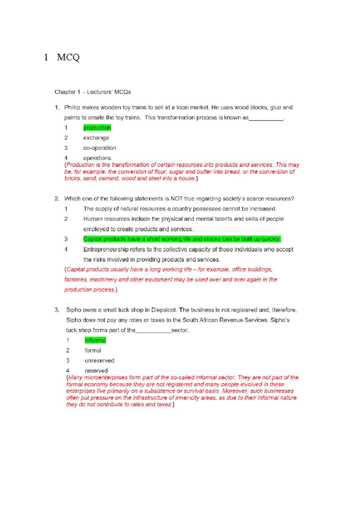 MCQ and short questin - important - 1 MCQ 1 Joshua is part of a group ...