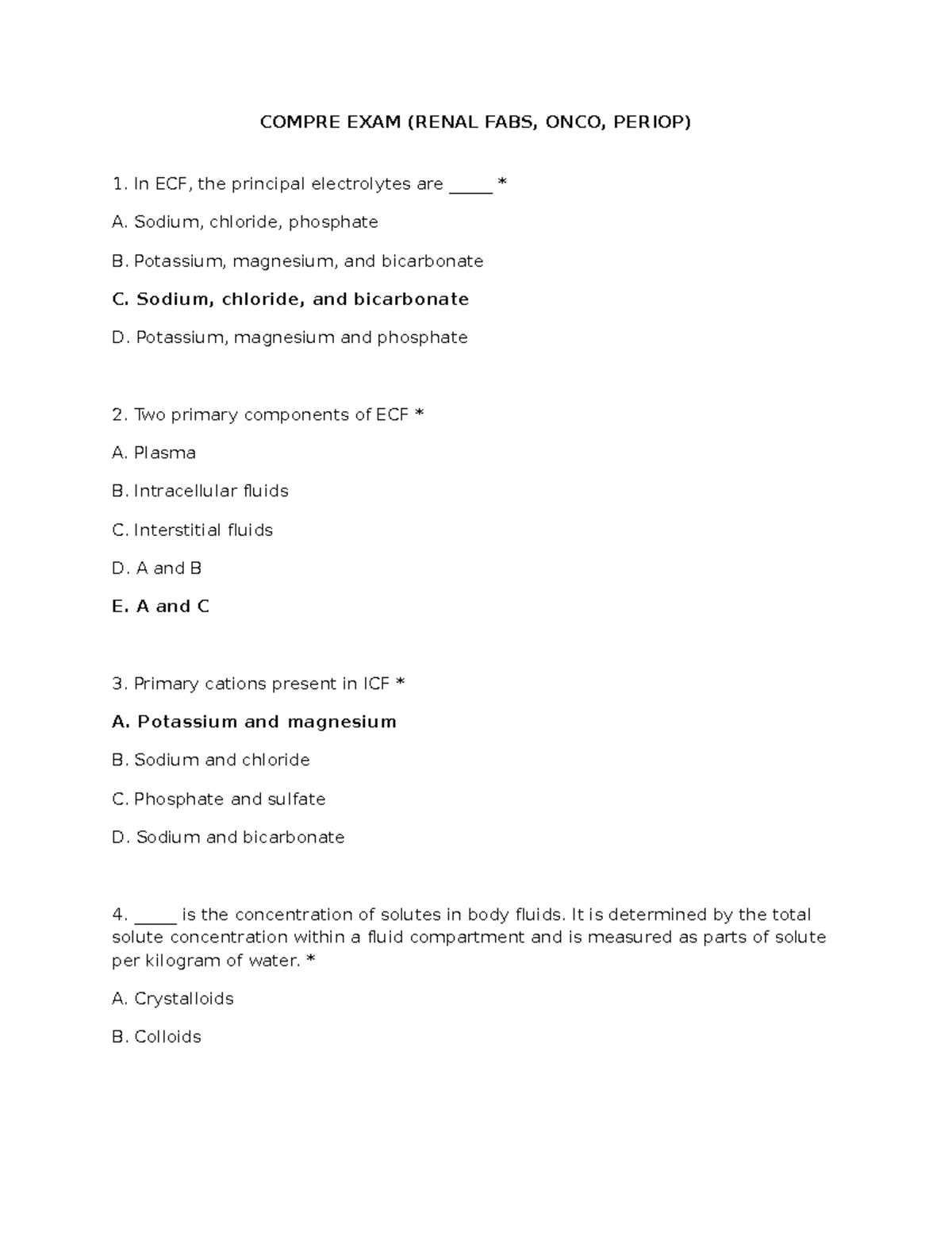Compre EXAM ( Renal FABS, ONCO, Periop) - COMPRE EXAM (RENAL FABS, ONCO ...