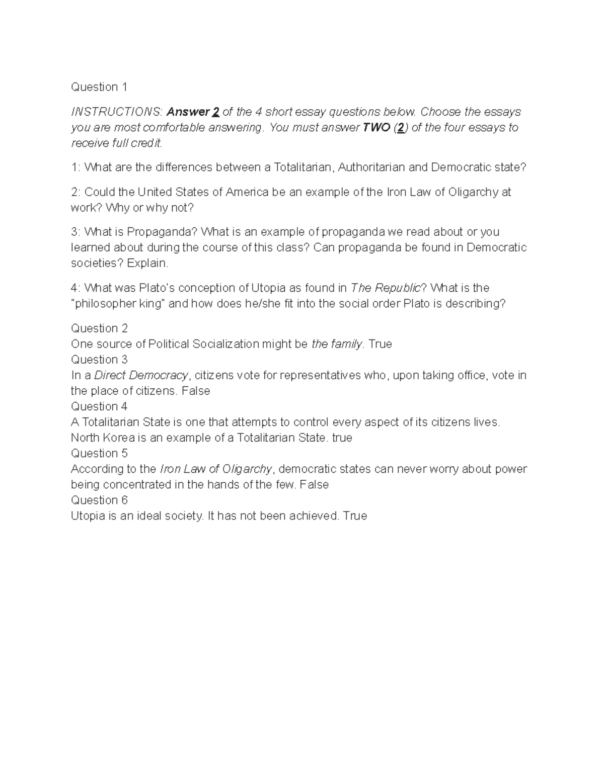 Exam( 2023-spring) - Google Docs - Question 1 INSTRUCTIONS: Answer 2 of ...