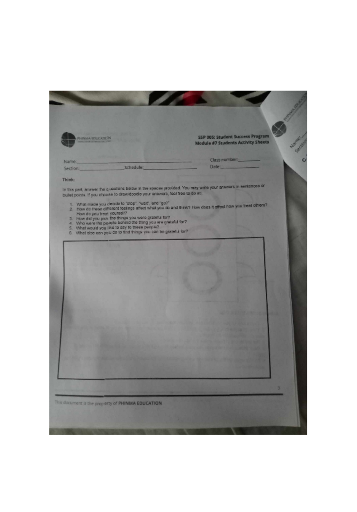 Ssp - ssp 005 - module 6&7 - PHINMA EDUCATION SSP 005: Student Success ...