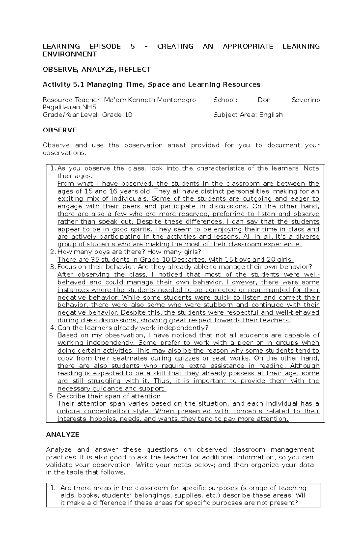 Episode 5 - mnk - LEARNING EPISODE 5 – CREATING AN APPROPRIATE LEARNING ...