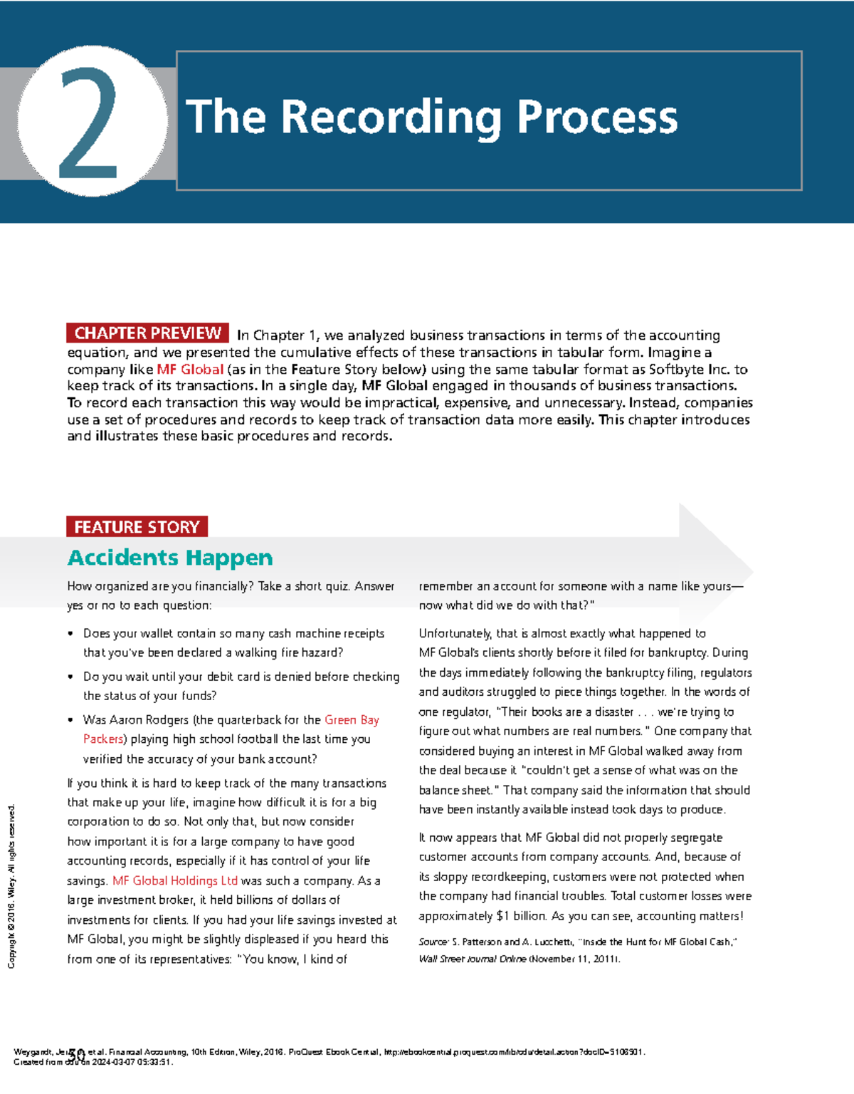 Financial Accounting 10th Edition - (2 The Recording Process ) - How ...