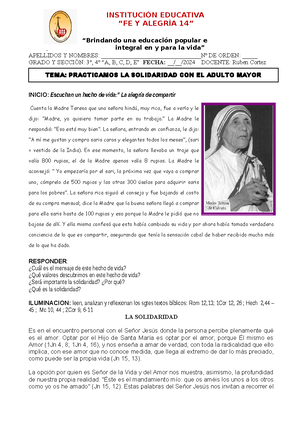 CASO - fewfewf - CASO: UN NUEVO ALUMNO EN EL SALÓN ¿Cómo te sentirías ...