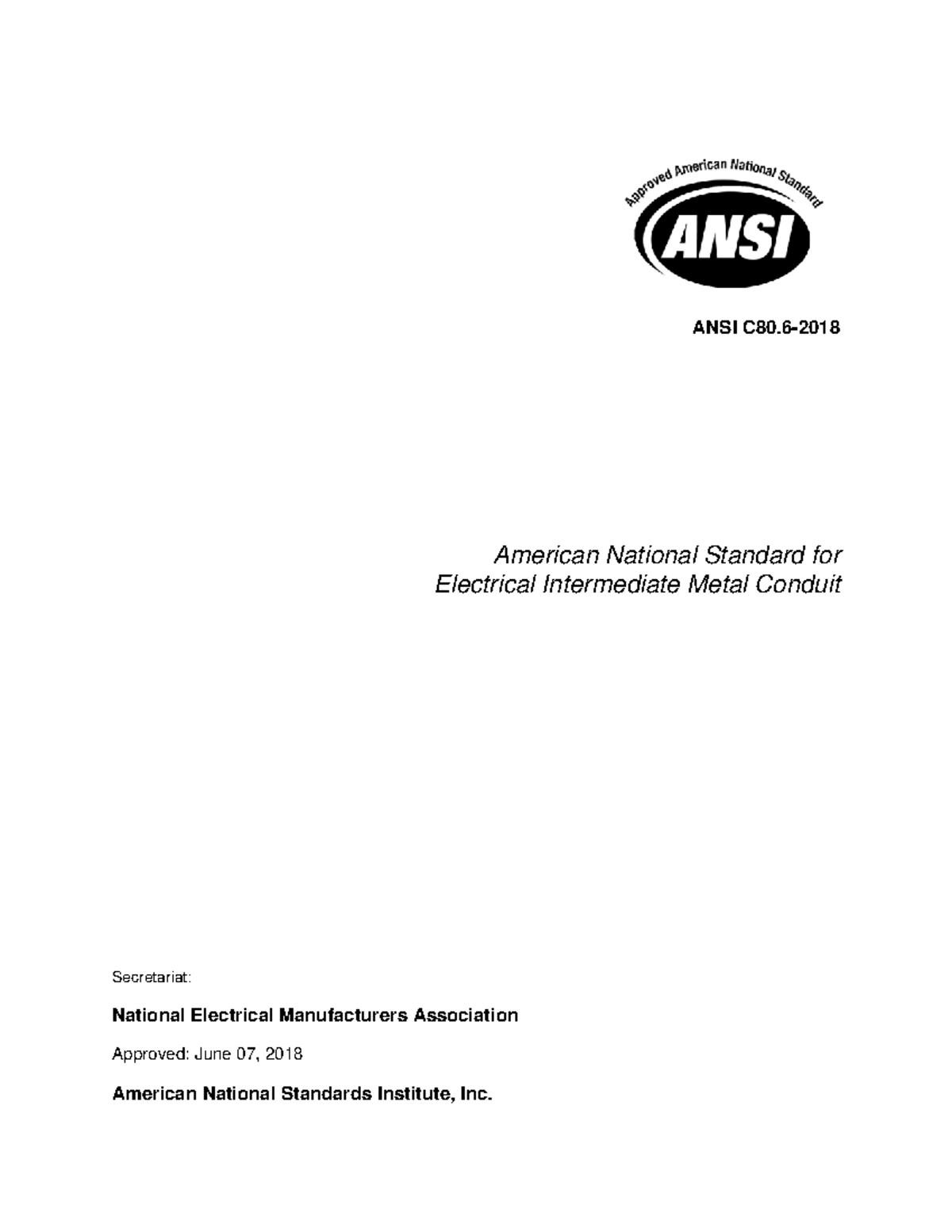ANSI C80 6 2018 Contents and Scope - American National Standard for ...