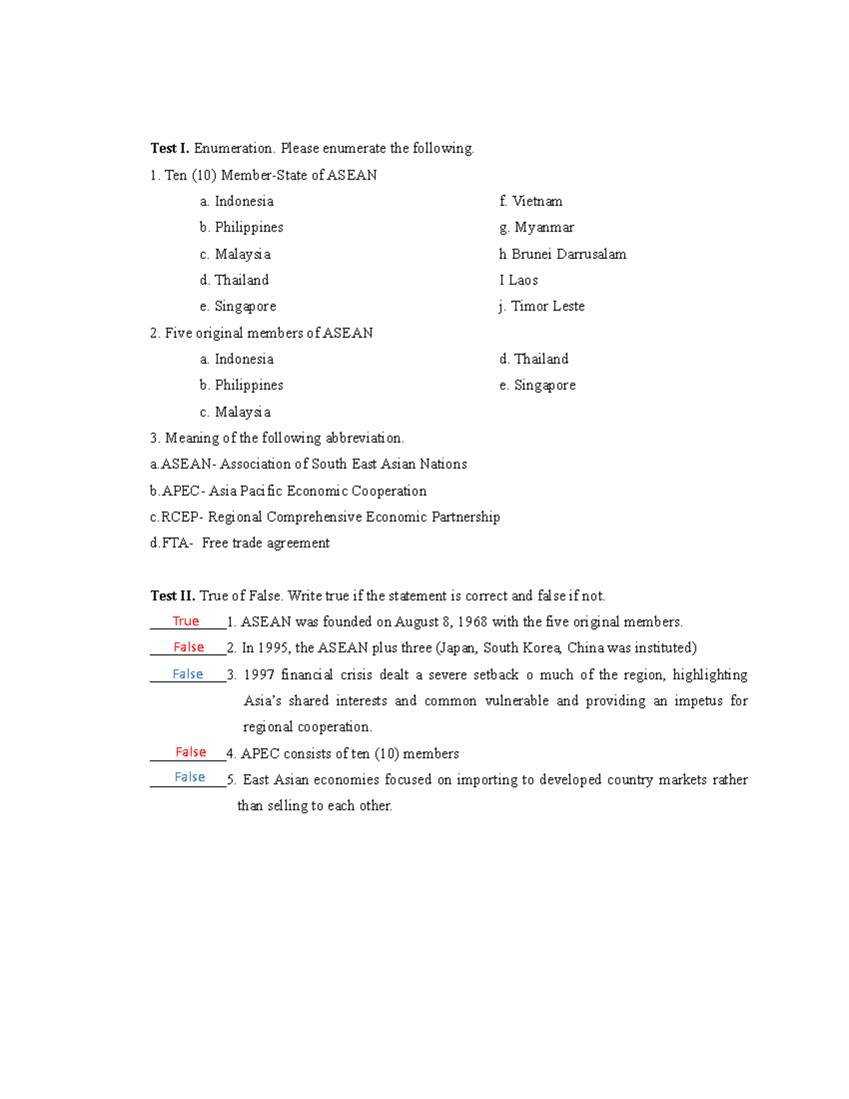 Contemp- Reviewer - Test I. Enumeration. Please enumerate the following ...