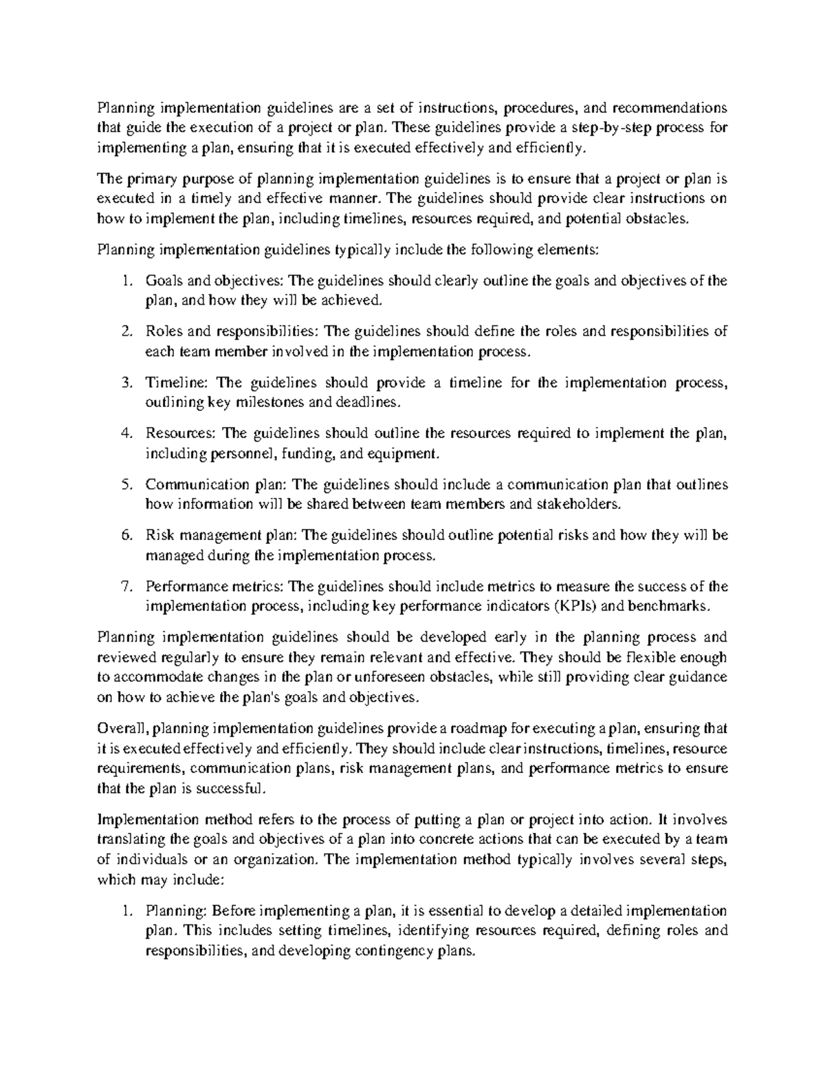 Structural Building 9 - Planning implementation guidelines are a set of ...