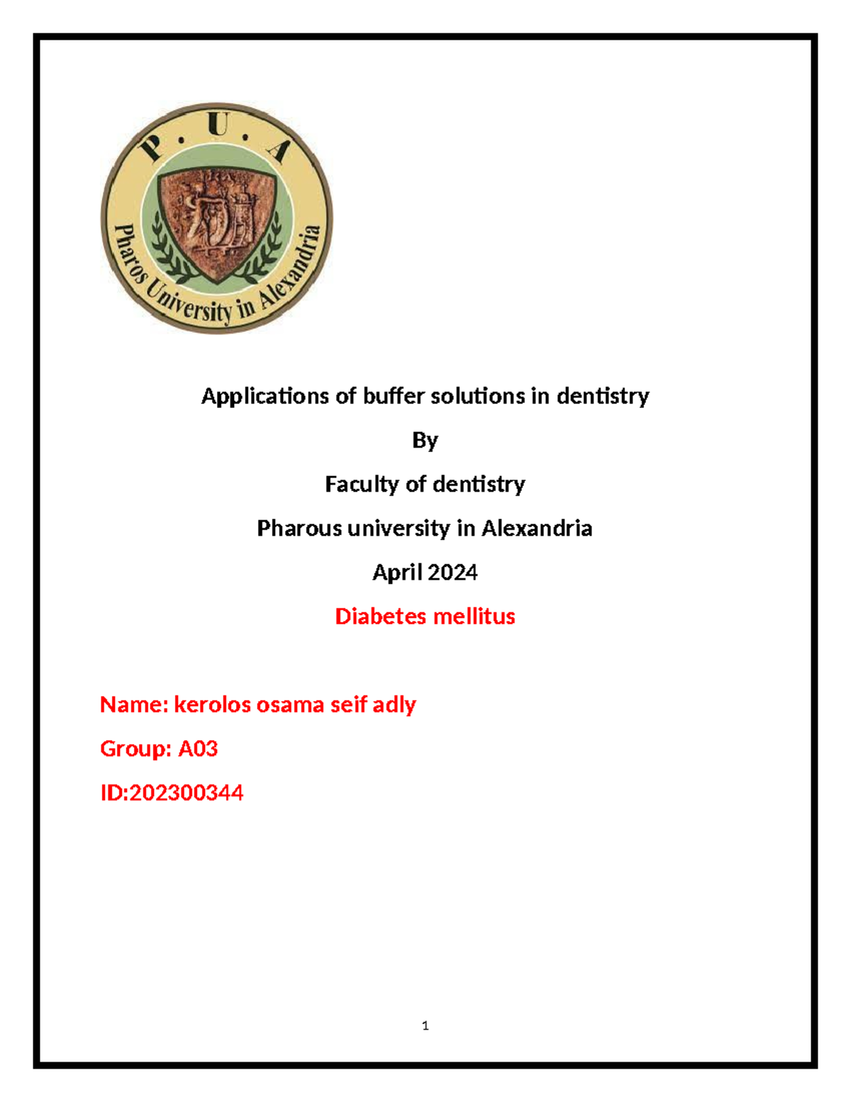 Applications of buffer solutions in dentistry - Applications of buffer ...