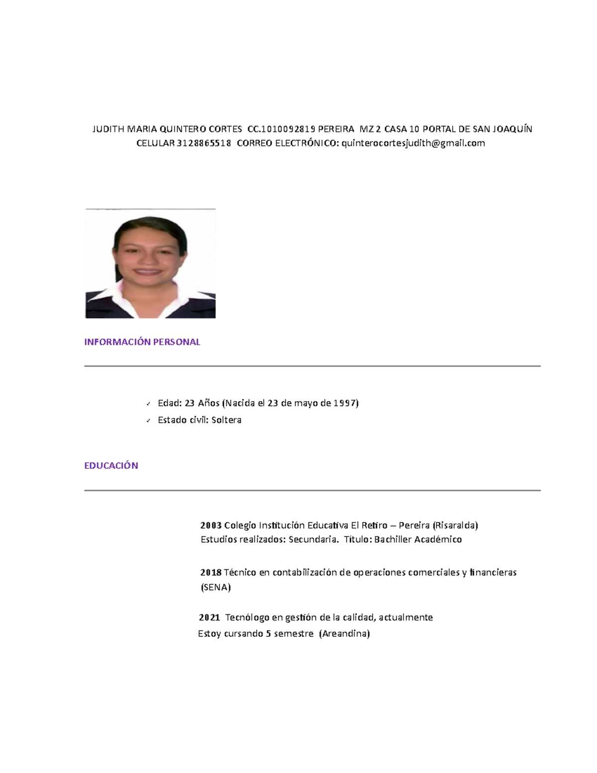 Documento - jjjjjjjjjjj - JUDITH MARIA QUINTERO CORTES CC PEREIRA MZ 2 ...