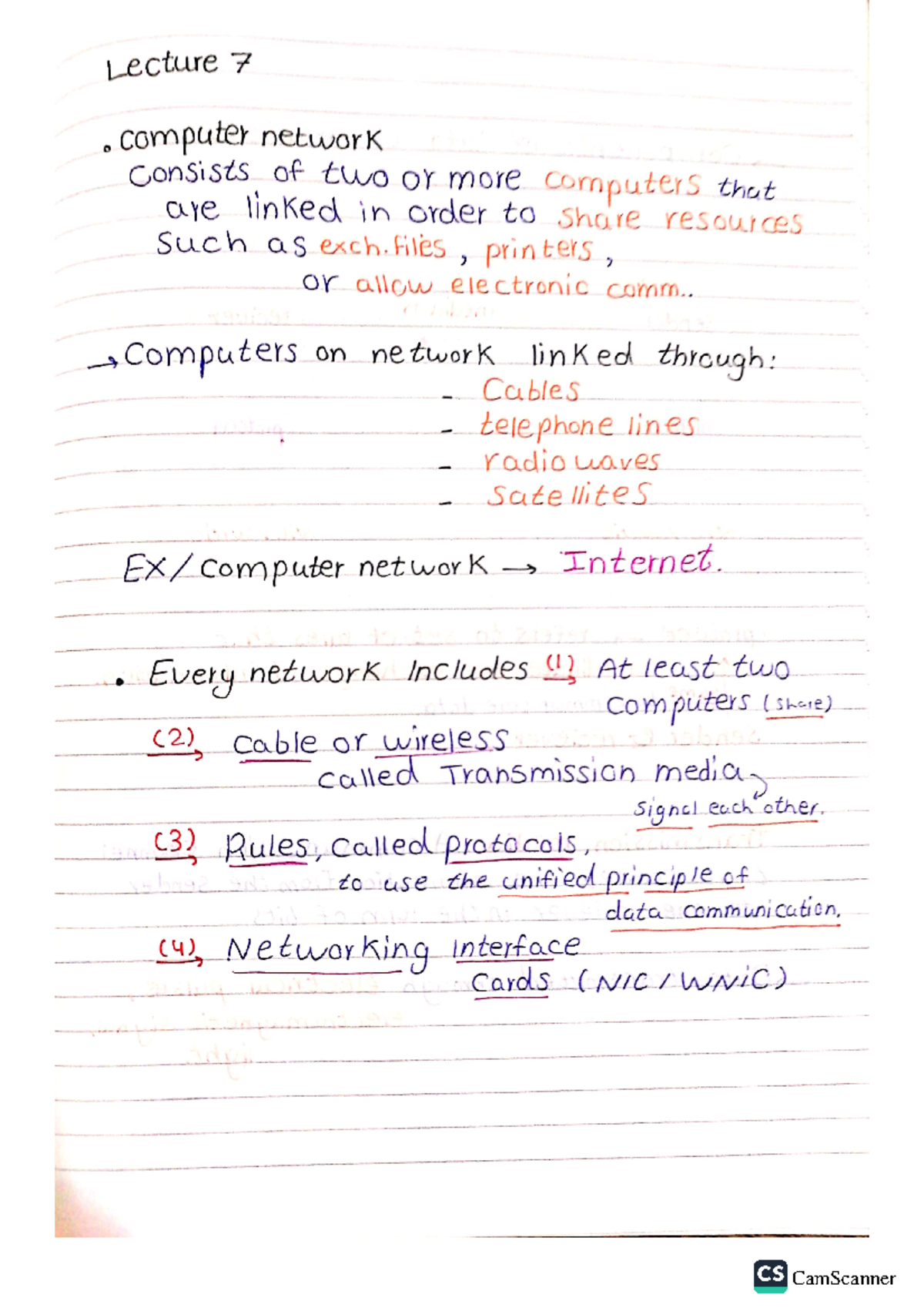 Lec 7 - notes - Introduction To Information Technology - Studocu