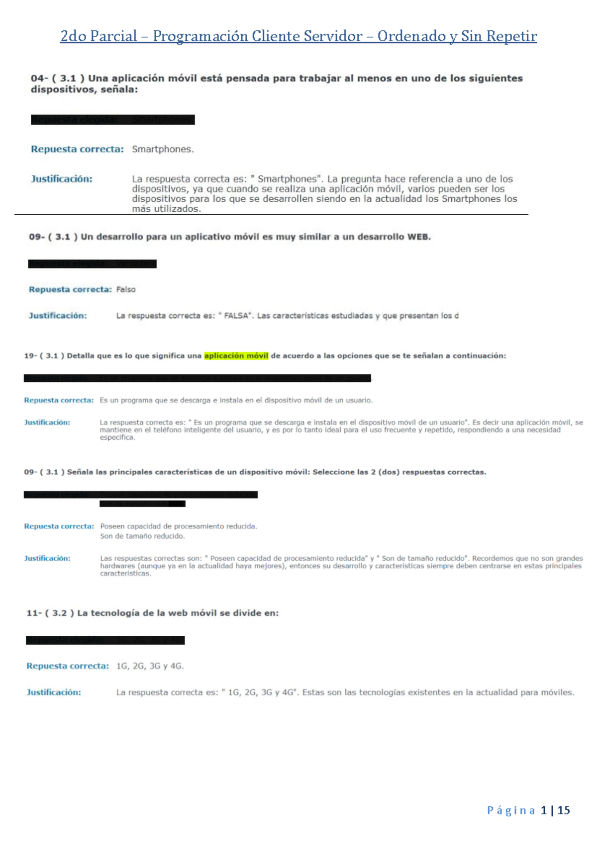 2do parcial-PCS-Ordenado - 2do Parcial – Programación Cliente Servidor – Ordenado y Sin Repetir ...