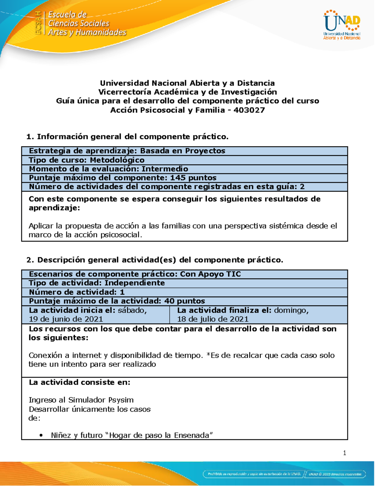 Guía para el desarrollo del componente práctico y rúbrica de evaluación ...