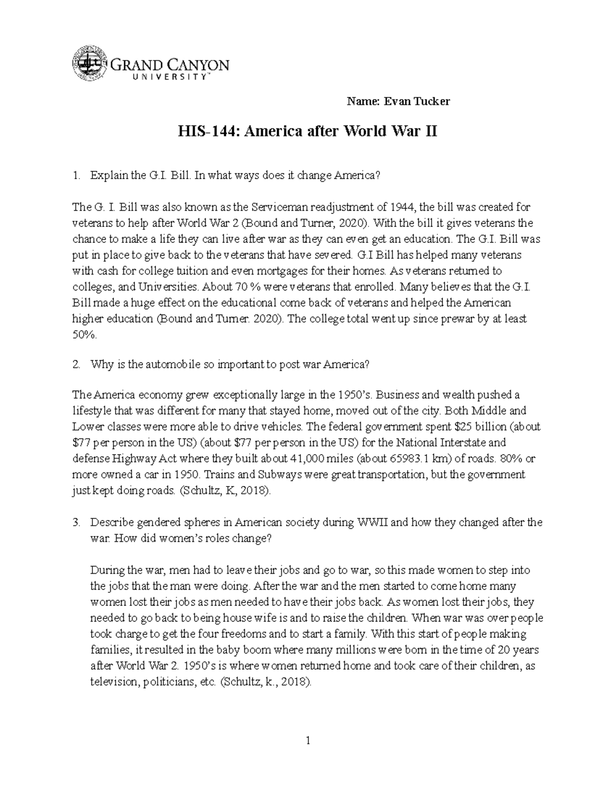 HIS-144-RS-America after WWII Worksheet (1) DONE - Name: Evan Tucker ...