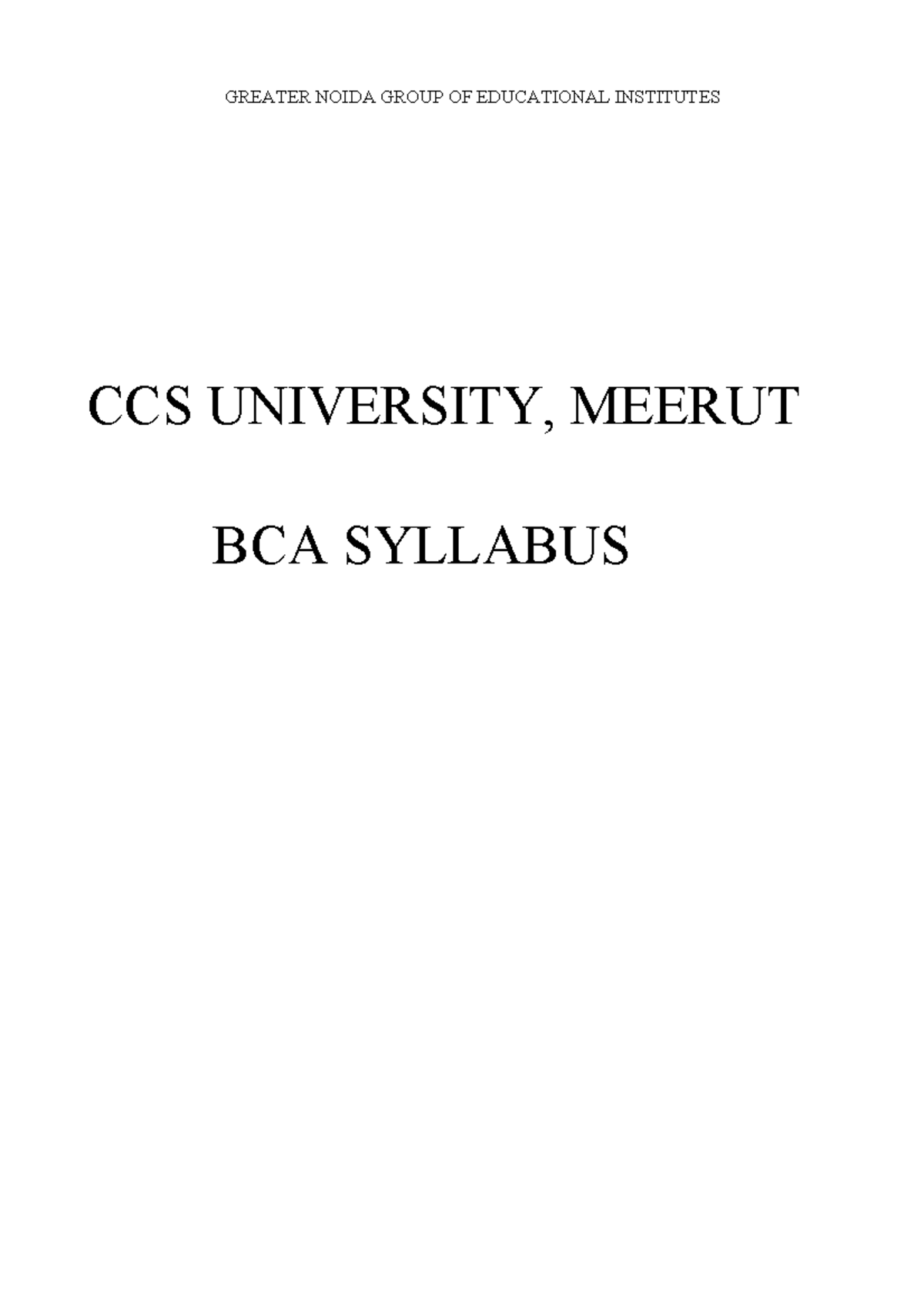 Bca syllabus, of 2022-2025, contains all unit wise details of course ...