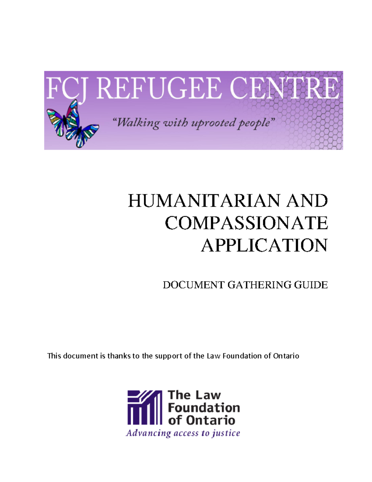 HC-guide - H&C notes - HUMANITARIAN AND COMPASSIONATE APPLICATION ...