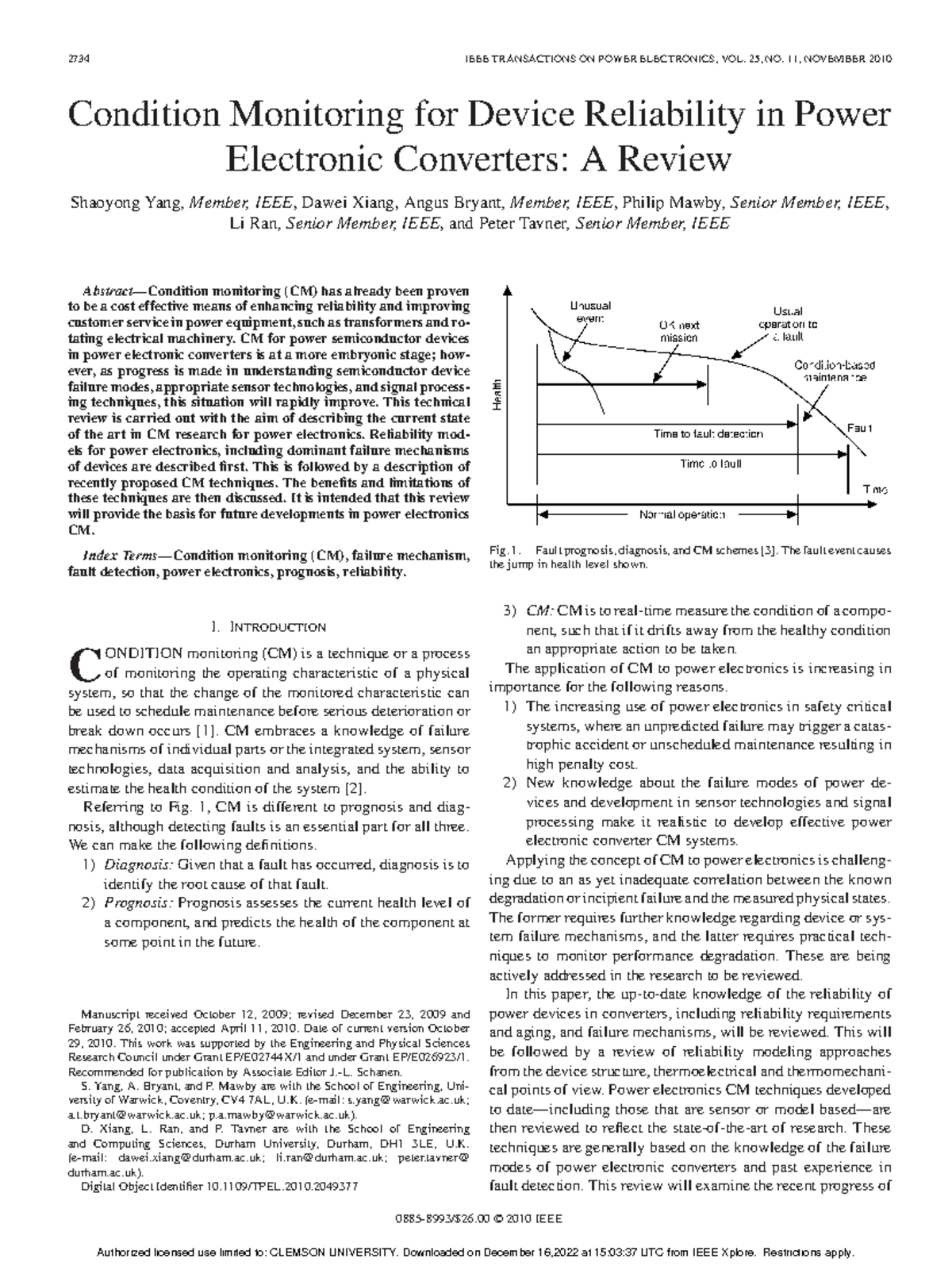 2010 Condition Monitoring for Device Reliability in Power Electronic ...