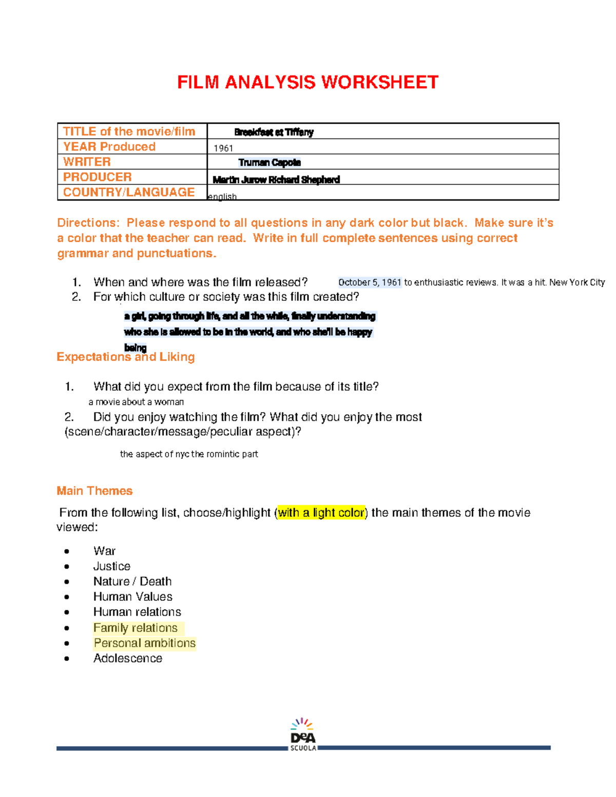 Andre' Mc Allister - Kami Export - Andre' Mc Allister - Film Analysis ...