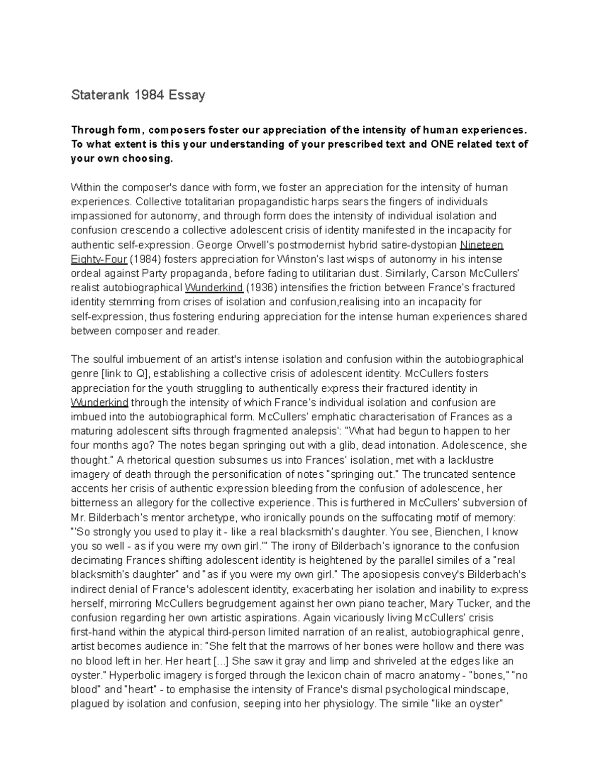 Staterank 1984 Essay + Staterank 1984 Essay Scaffold - Staterank 1984 ...