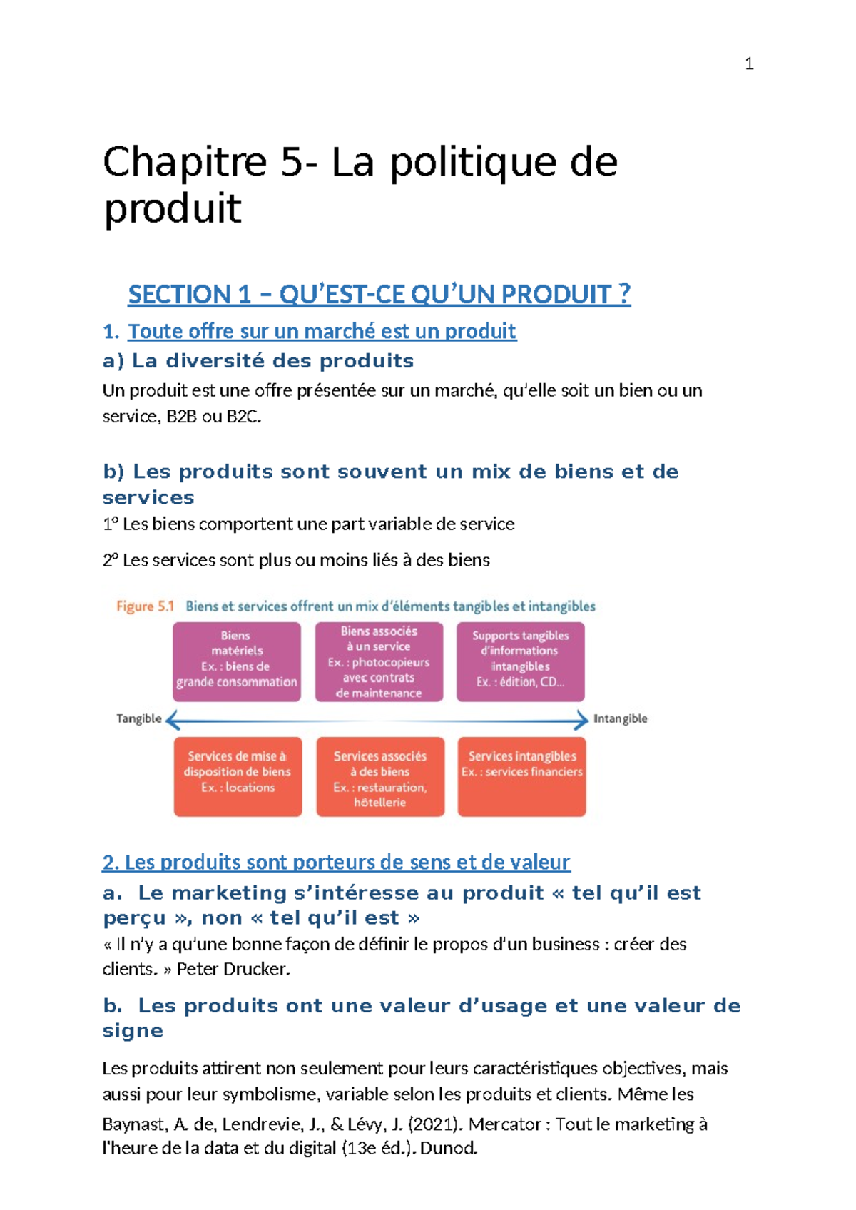 Chapitre 5 - Résumé Fondamentaux du Marketing - Chapitre 5- La ...