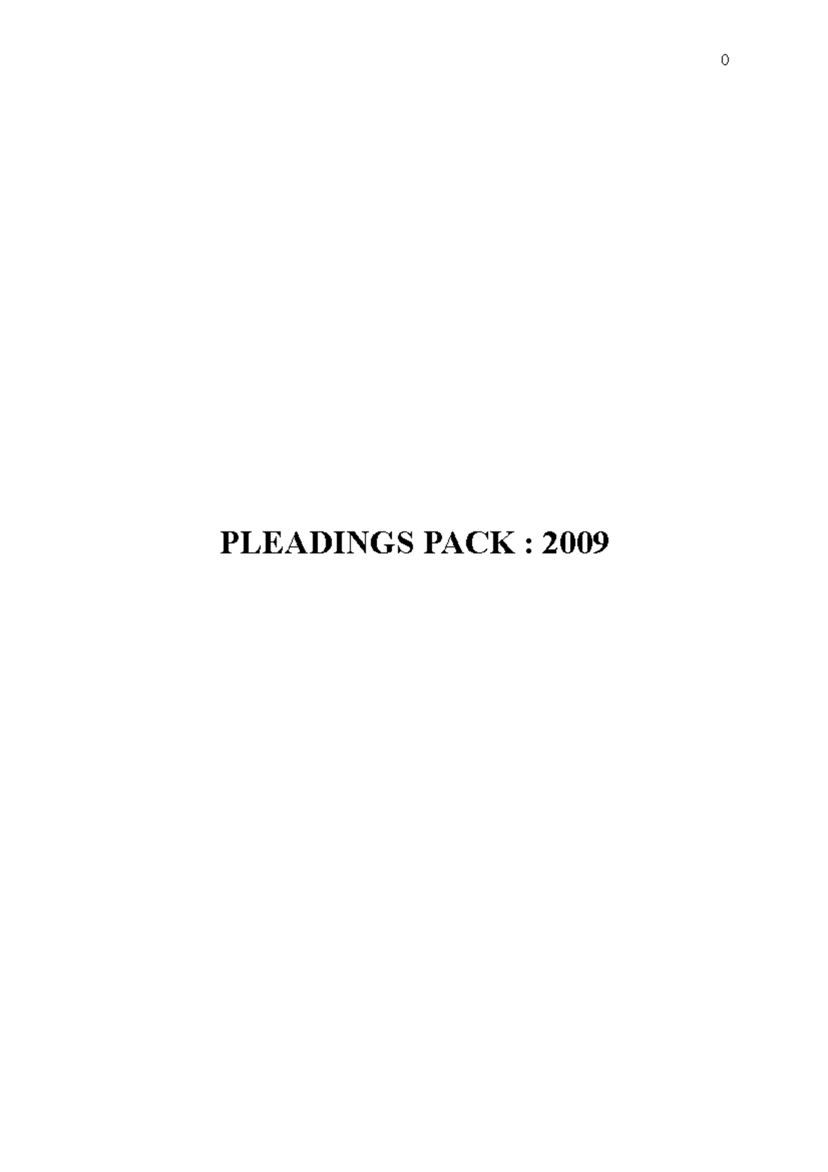 Pleadings pack 2019 - ANNEXURE: PLEADINGS PLEADINGS PACK : INDEX ...