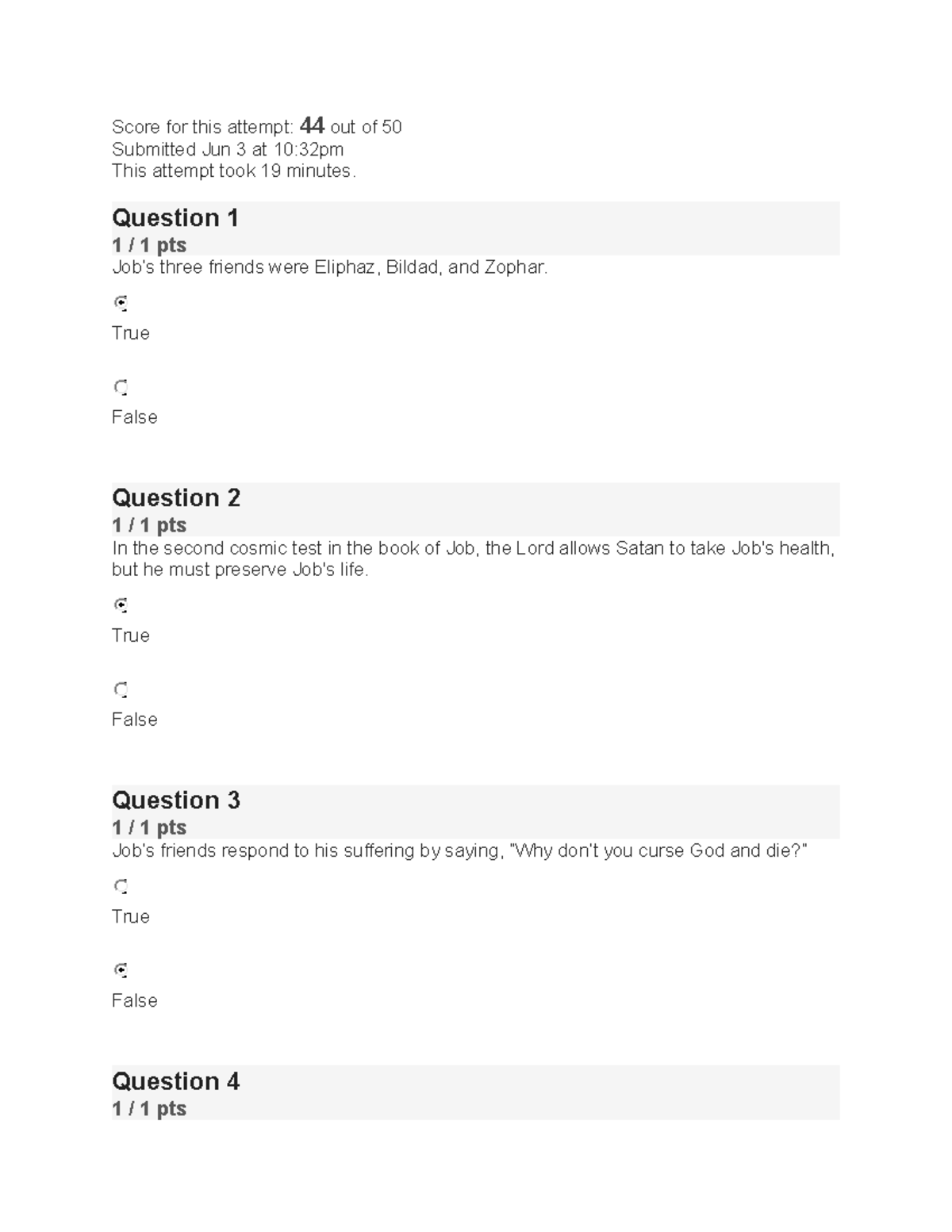 The Old Testament Books of Wisdon and poetry quiz - Score for this ...