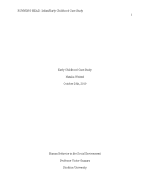 Case Study Example - Grade: A - Lucas A Case Study about Child ...