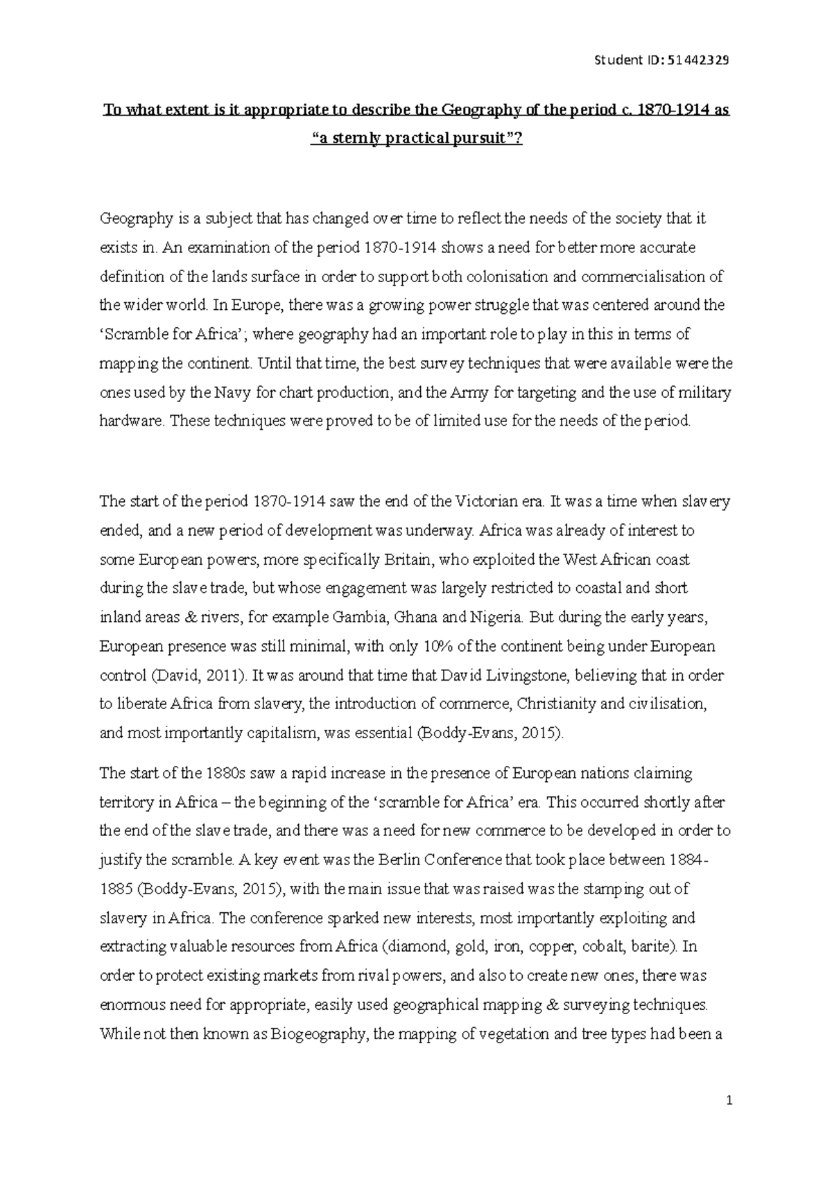 Essay Assignment - To what extent is it appropriate to describe the ...