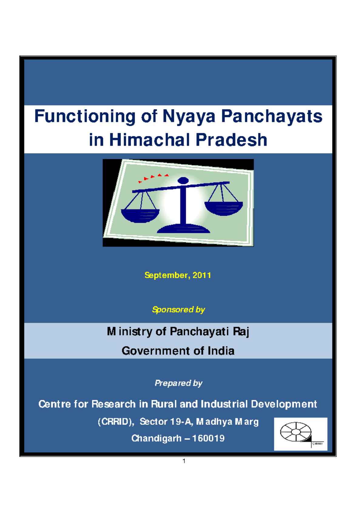 Functioning of Nyaya Panchayat in Himachal Pradesh - Functioning of ...
