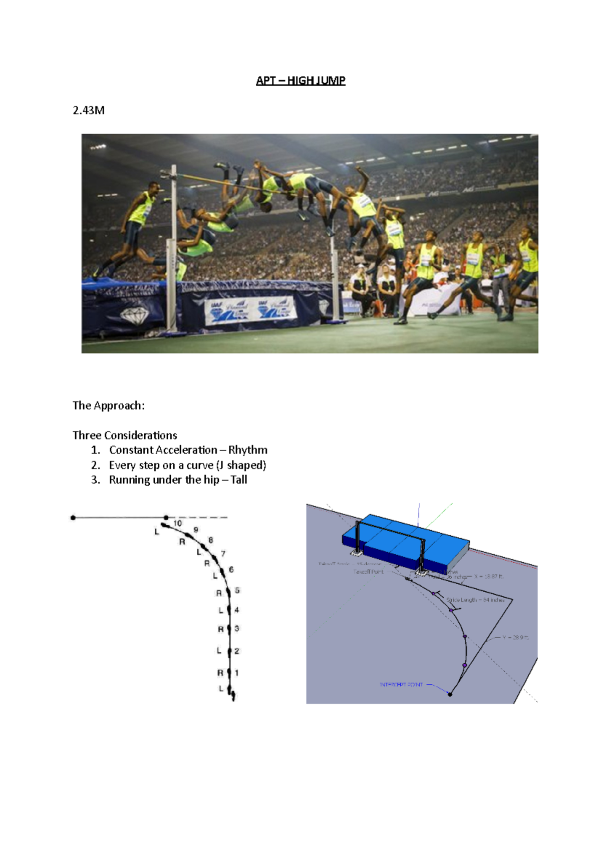 APT - High Jump - Lecture notes 3 - APT – HIGH JUMP 2 The Approach ...