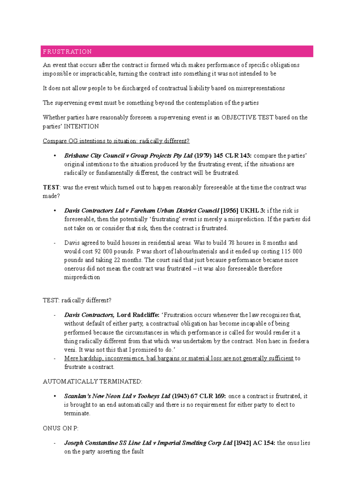 Frustration (wk 6) - FRUSTRATION An event that occurs after the ...