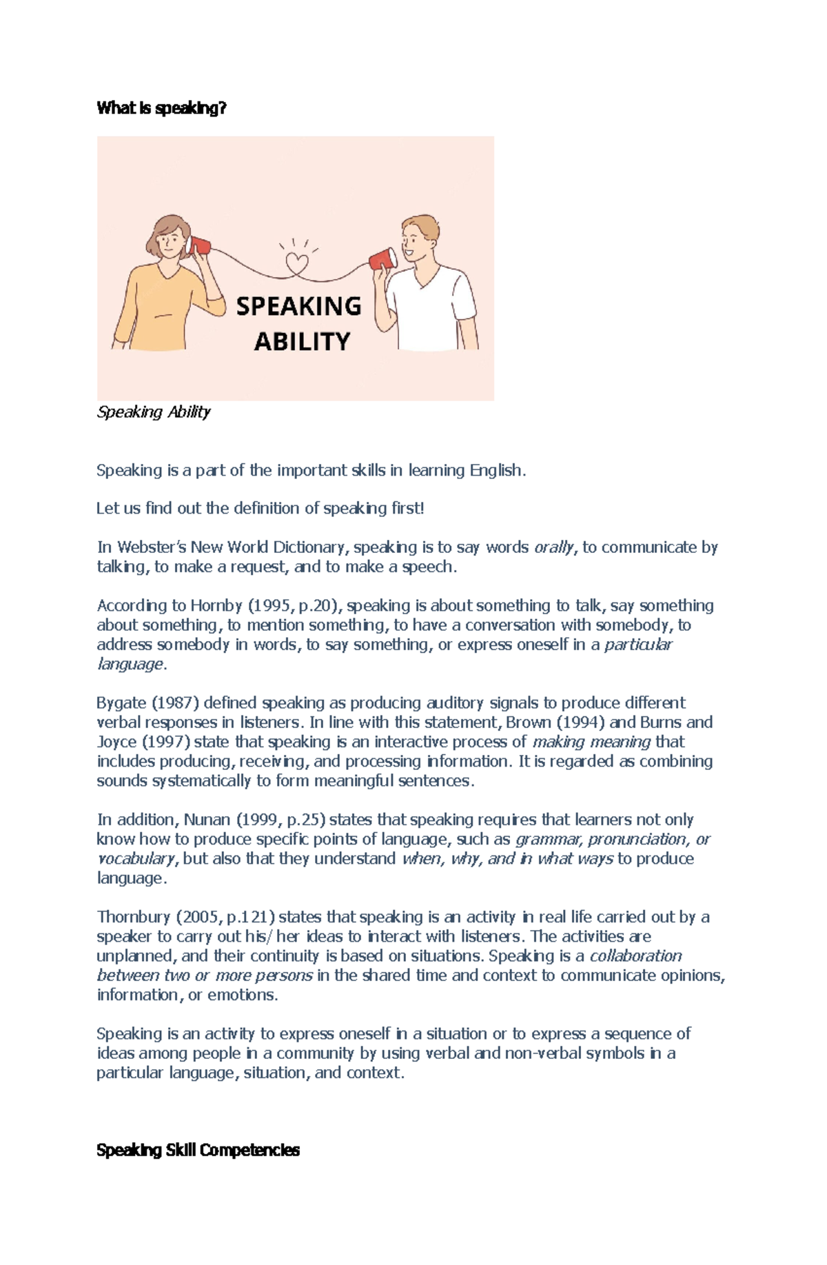 What-is-speaking - Difinition and types of Speaking - What is speaking ...