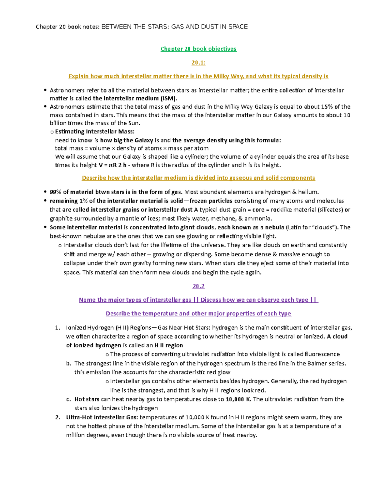 Chapter 20 book notes - Chapter 20 book objectives 20: Explain how much ...