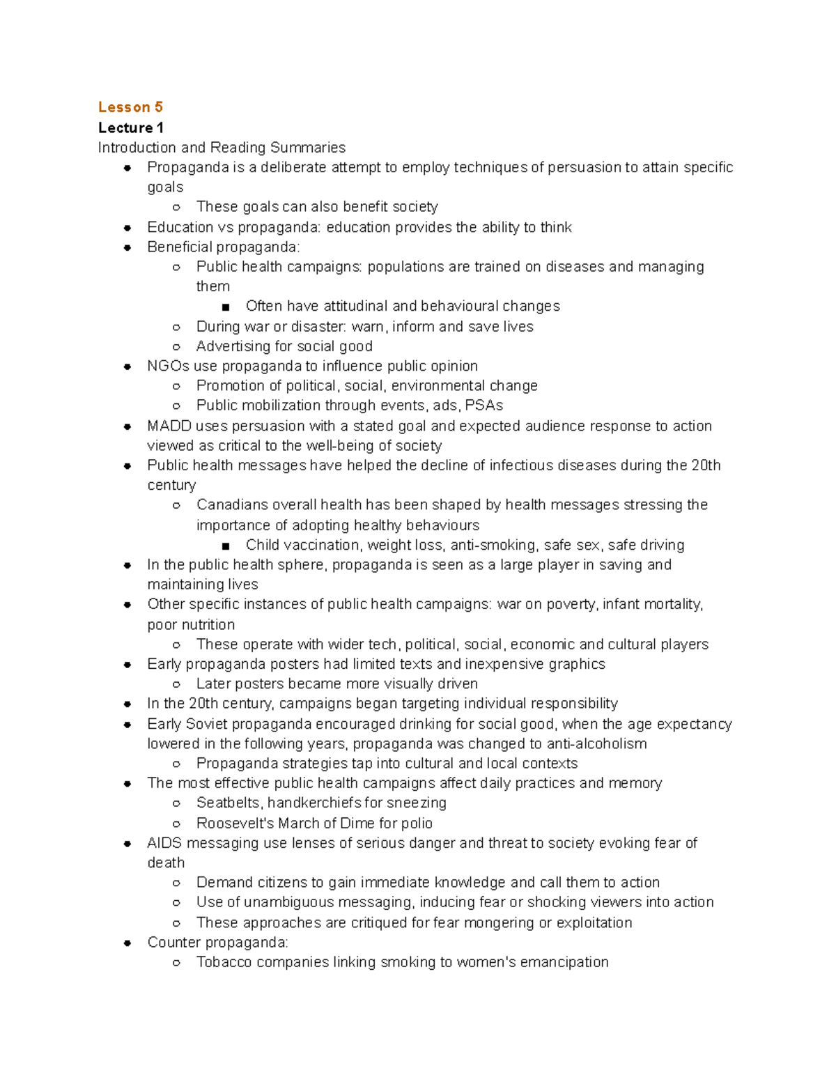 COMS 361 Lesson 5 Notes - Lesson 5 Lecture 1 Introduction and Reading ...