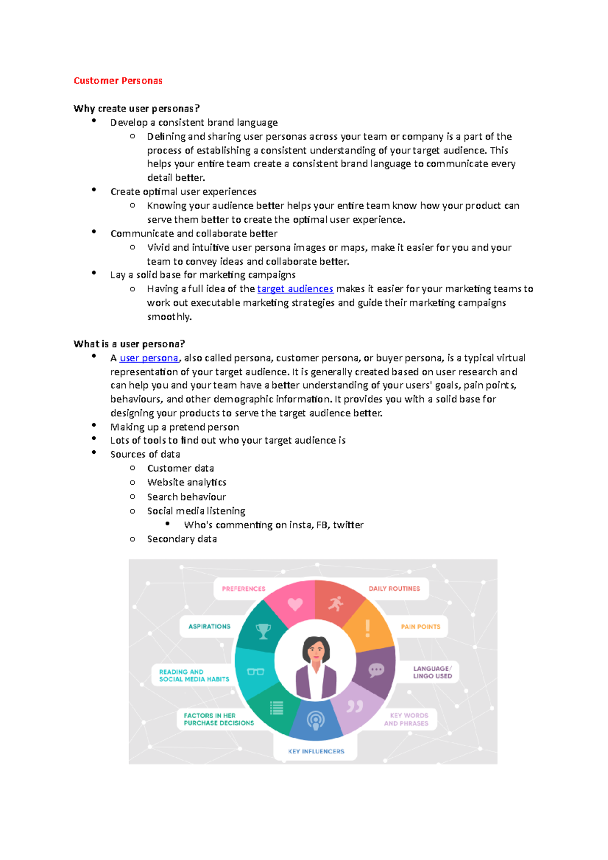 AMB207 - Lecture 3 - Customer Personas Why create user personas ...