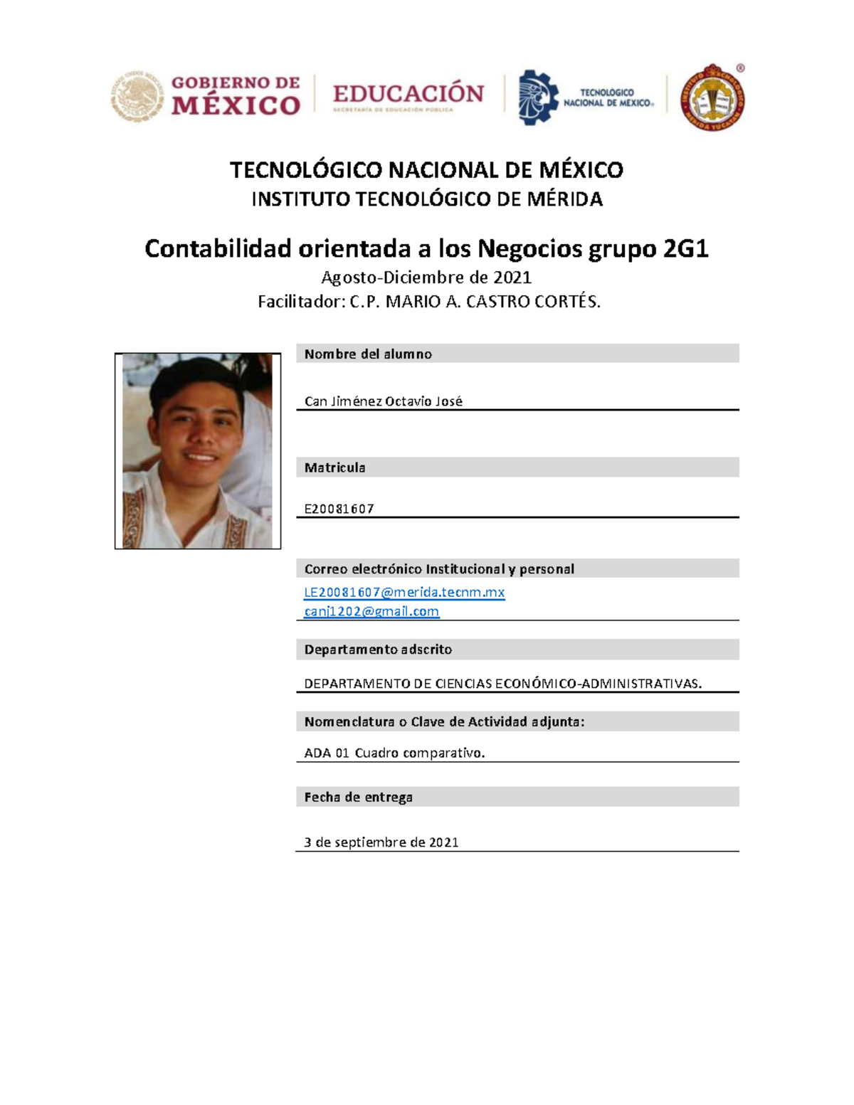 ADA 01 Cuadro Comparativo - TECNOL”GICO NACIONAL DE M.. INSTITUTO ...