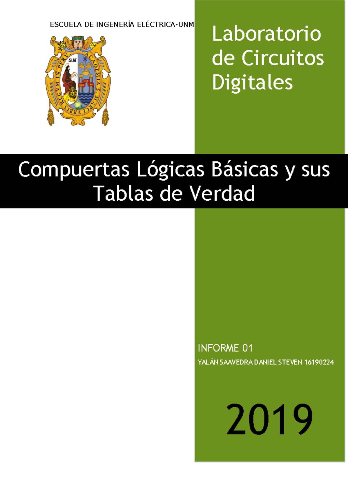Compuertas Lógicas Básicas y sus Tablas de Verdad - Laboratorio de ...