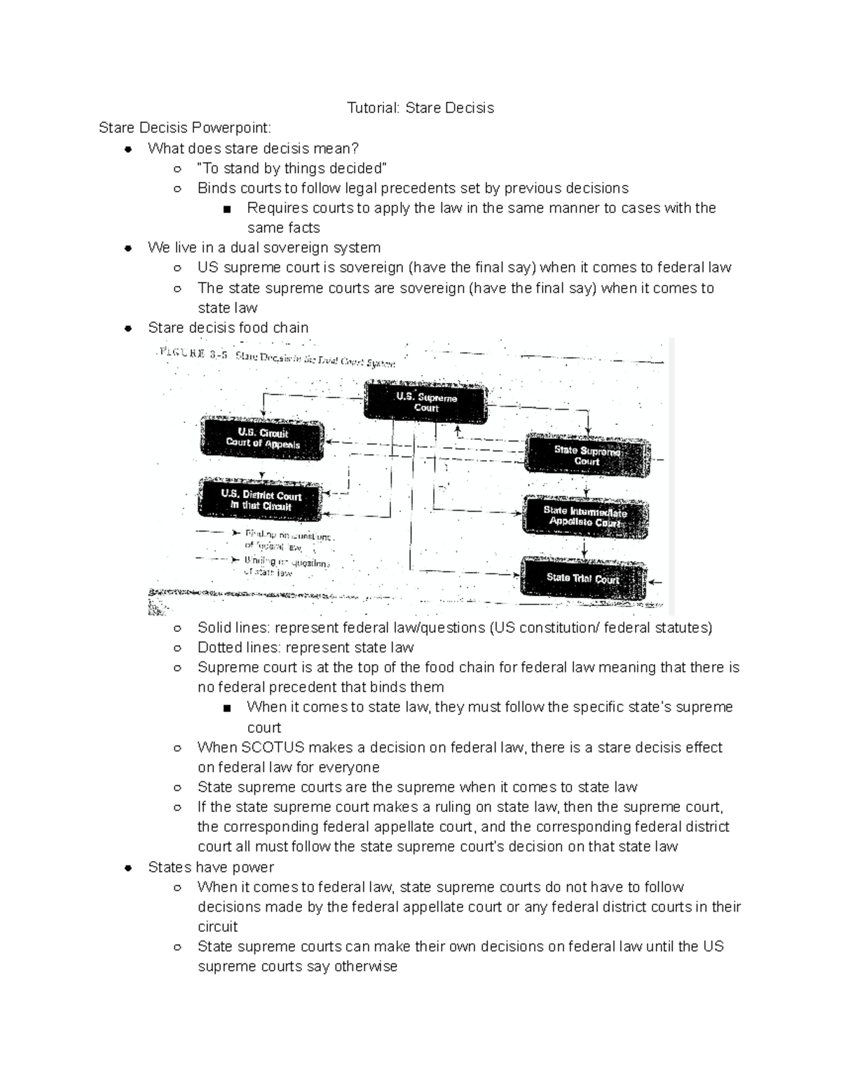 Tutorial Stare Decisis - Tutorial: Stare Decisis Stare Decisis ...