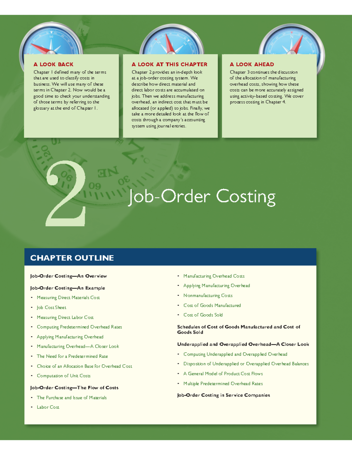 [ KET310 E] MA Chapter 02 - Job-Order Costing—An Overview Job-Order ...