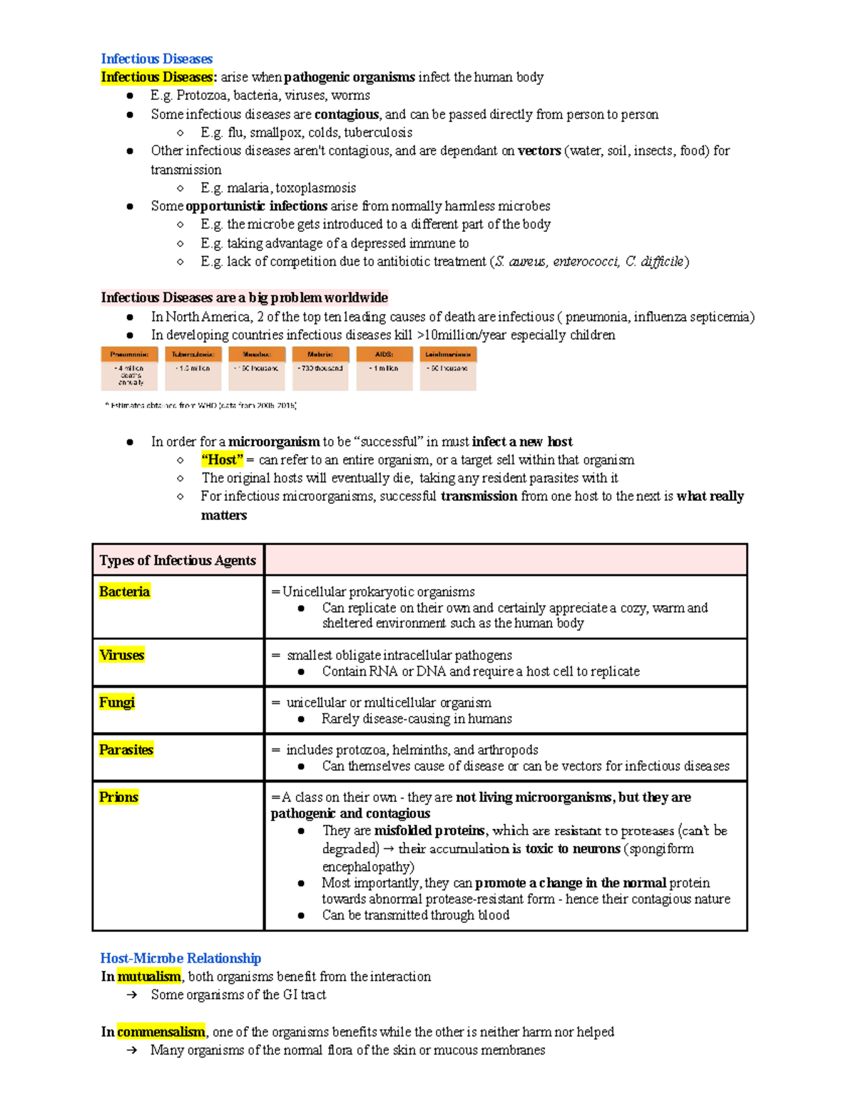 Chapter 5-8 (M4) Infectious Disease - Bacteria - Infectious Diseases ...