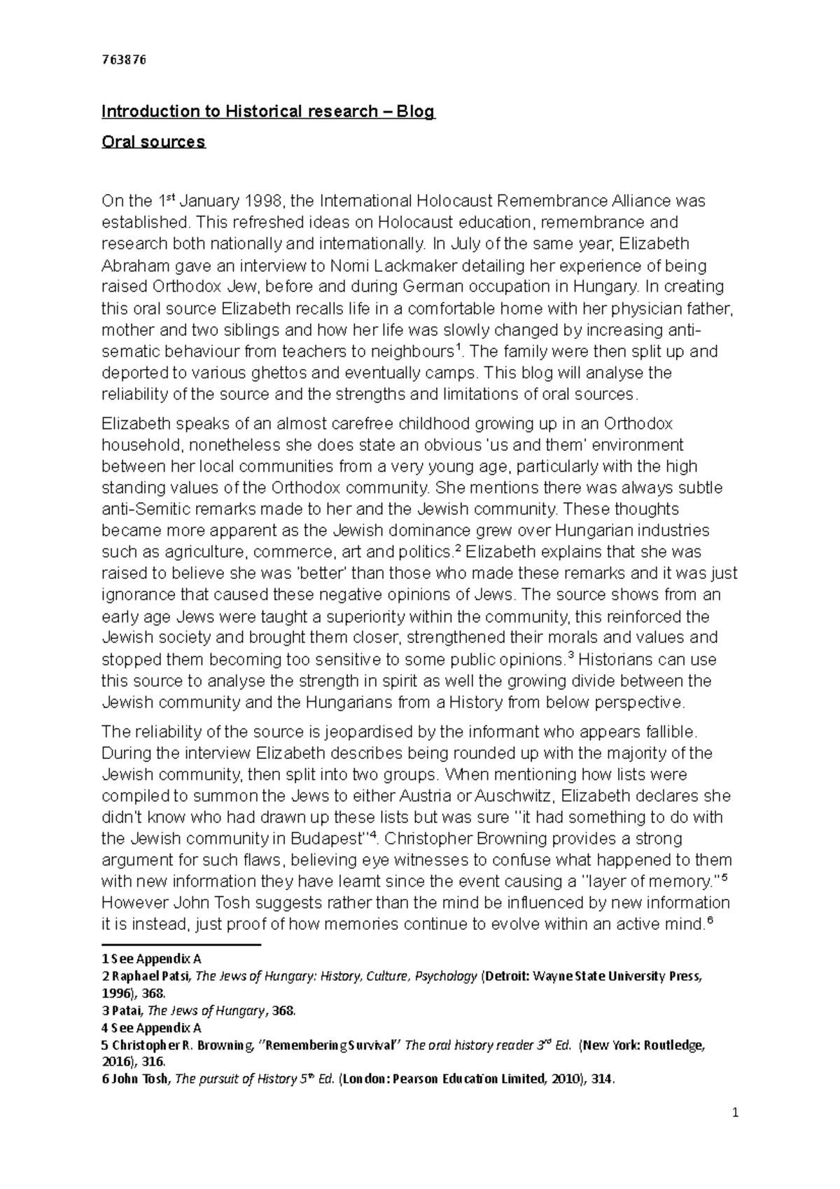 Introduction to Historical research blog - This refreshed ideas on ...