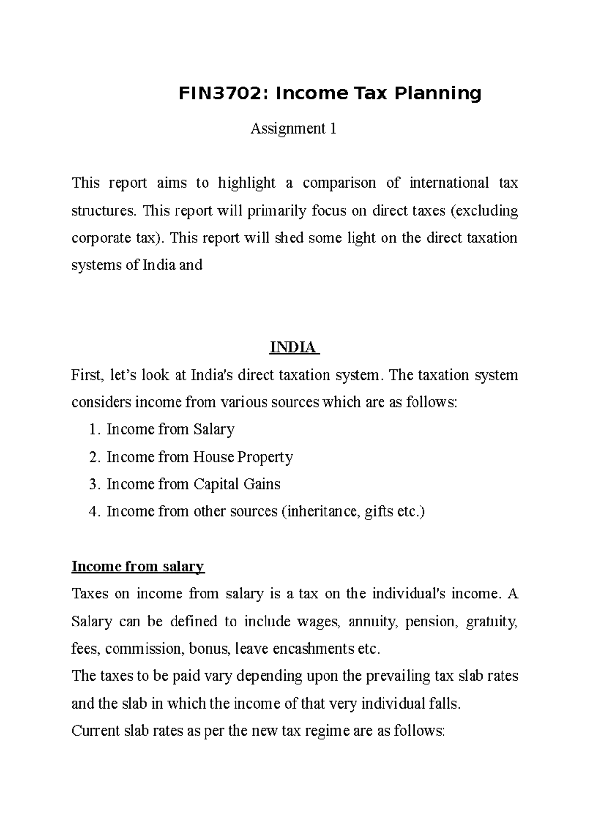 FIN3702 income tax assingment 1 - FIN3702: Income Tax Planning ...