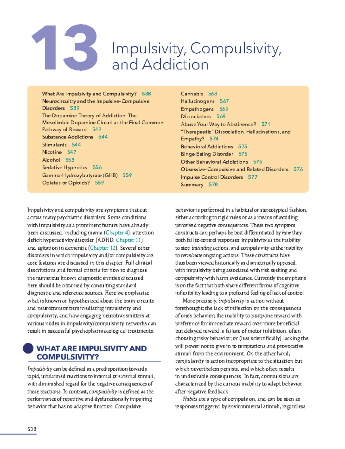 Stahl's 13 Impulsivity, Compulsivity and Addiction - 1 Impulsivity ...