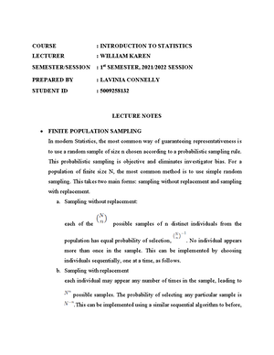 Study Guide 1 5 - Stats introductory class - Study Guide, Chapters 1 ...