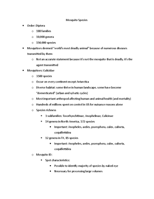 medical entomology lecture notes intro to medical entology - Intro to ...