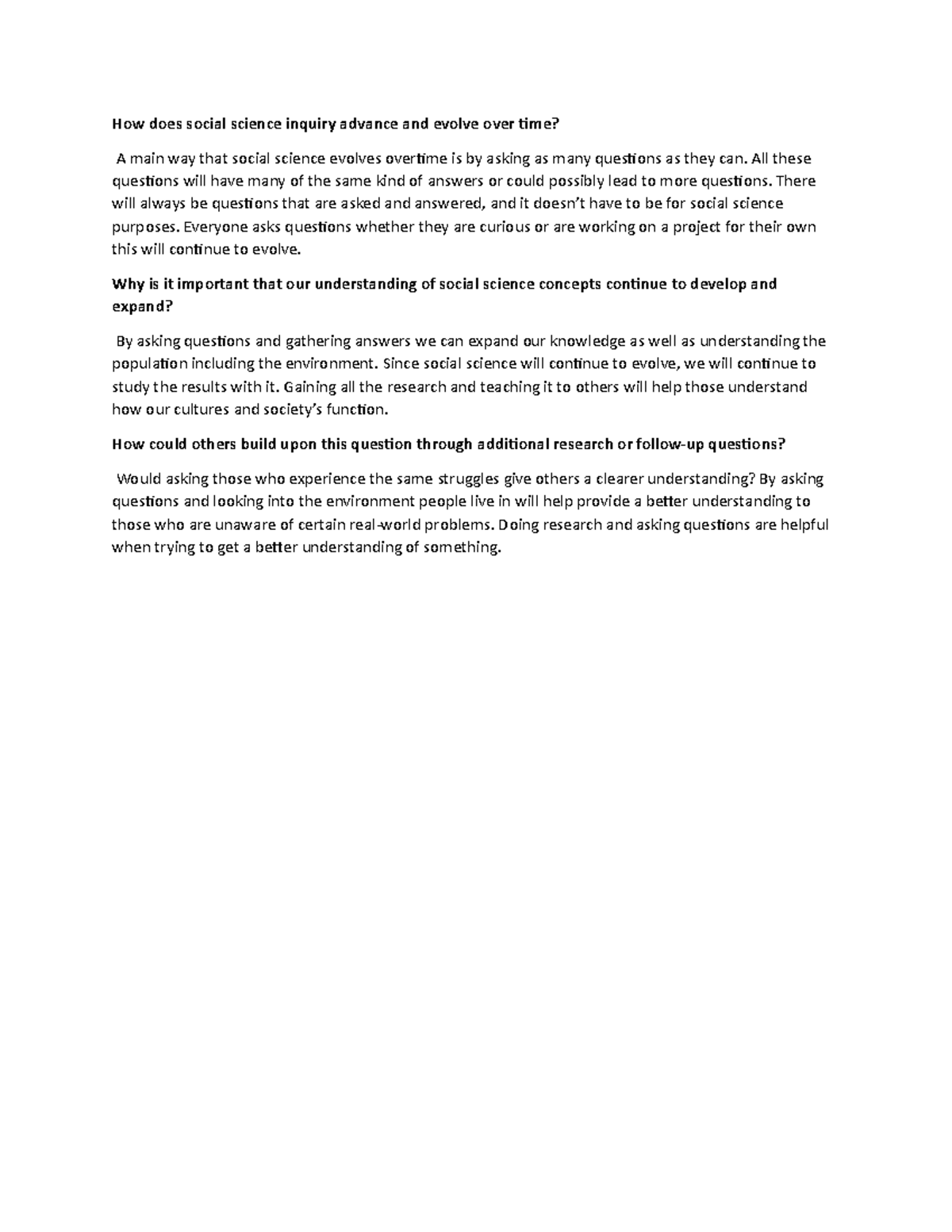 6-1 Short Answer - Applied social sciences - How does social science ...
