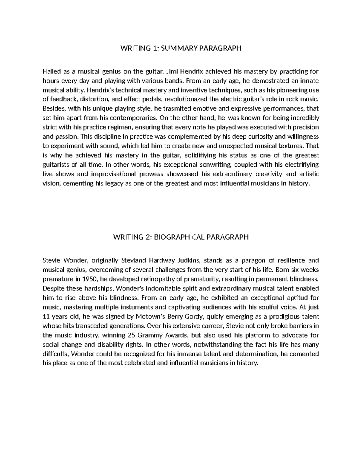 Portfolio ADV10 Lujan Janis - WRITING 1: SUMMARY PARAGRAPH Hailed as a ...