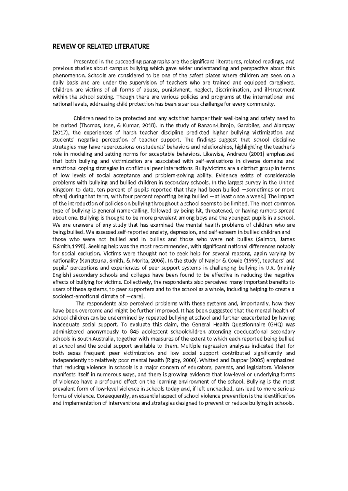 Review OF Related Literature - REVIEW OF RELATED LITERATURE Presented ...