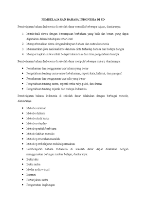 Asal Mula Bahasa - Konsep Dasar Bahasa Indonesia - Studocu