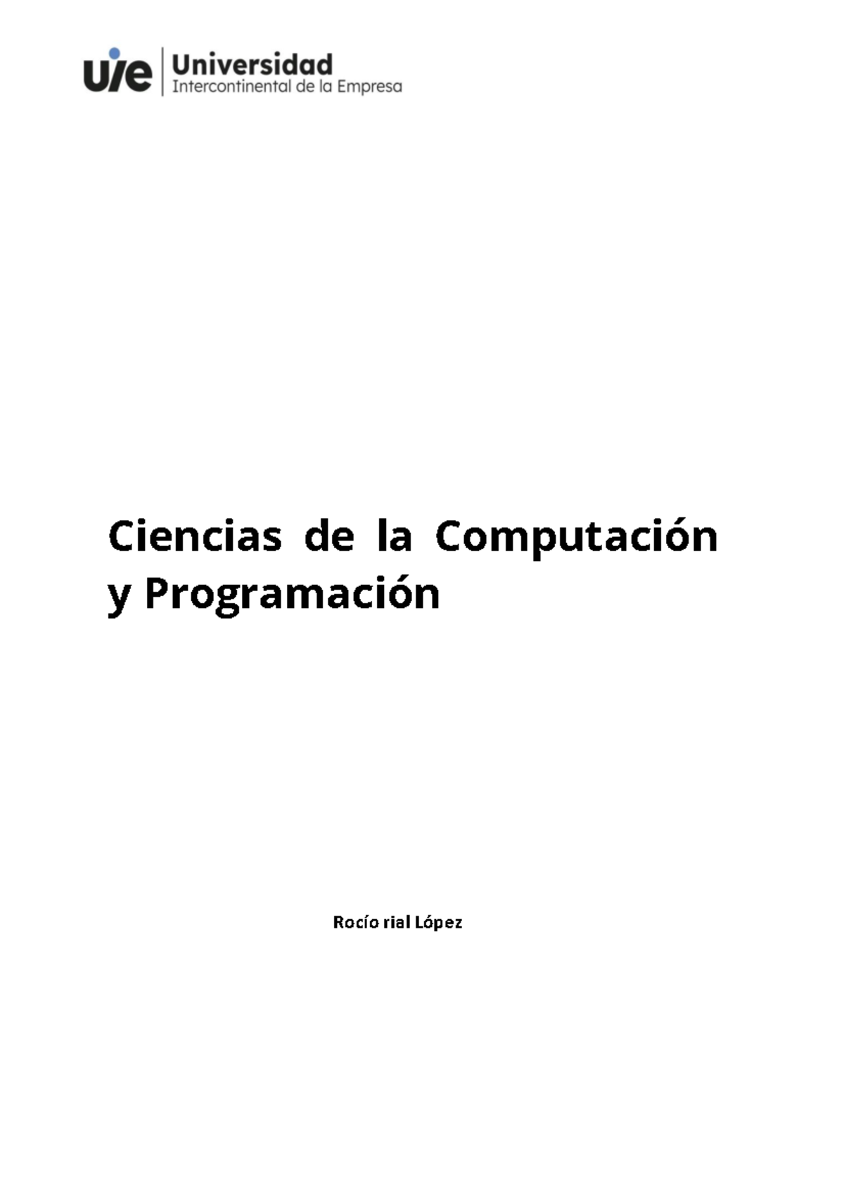 Programacion computational thinking - Ciencias de la Computación y ...