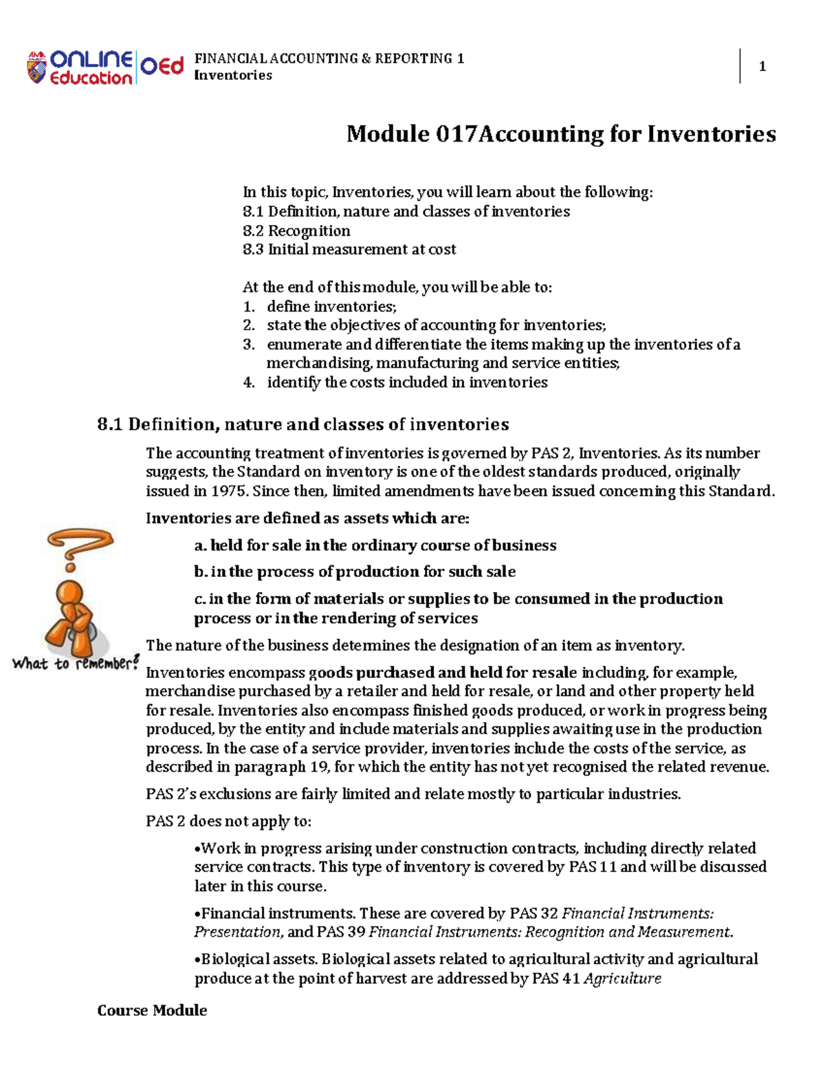 W7 Module 017Accounting for Inventories - FINANCIAL ACCOUNTING ...